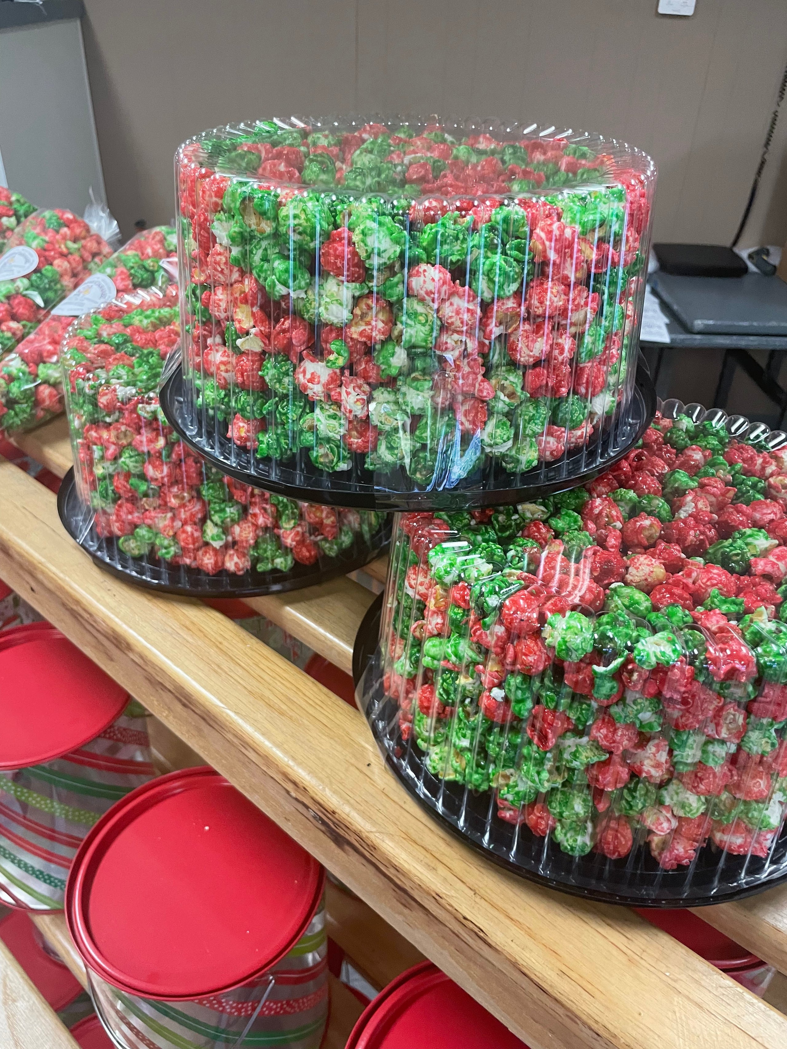 Christmas Popcorn Tower | eKernally Yours Gourmet Popcorn & Sweet Treats